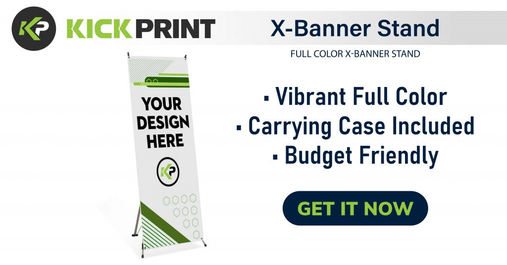 Economy X-Banner Stand - Kick Print
