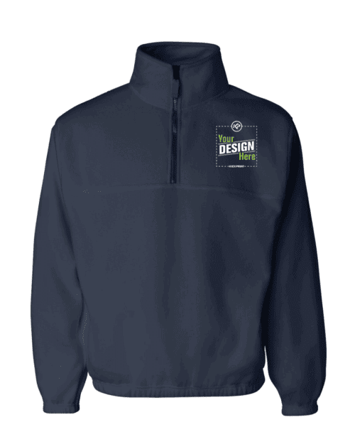 Quarter Zip Jacket Logo Placement - Kick Print
