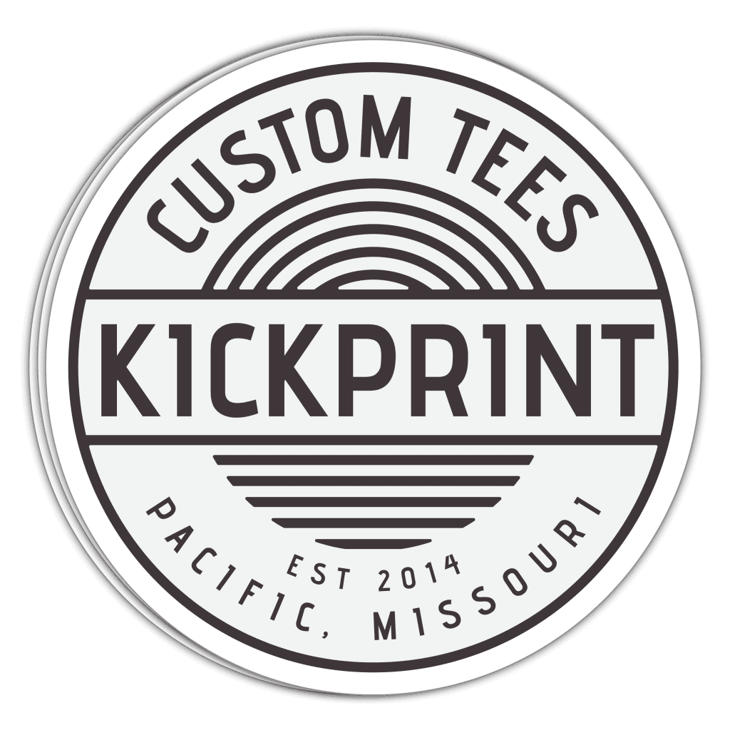 KP Circle Stickers - Kick Print
