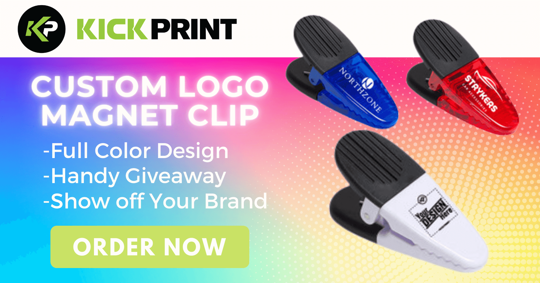 Magnet Clip - Kick Print