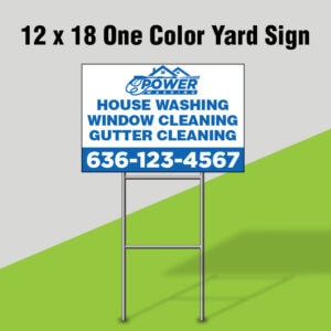 12 X 18 Sign - 1 Color - Kick Print